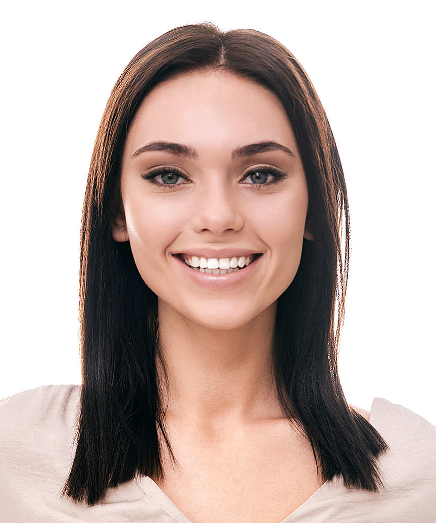 Sleek Medium-Length Hairstyle With Blunt Cut Ends