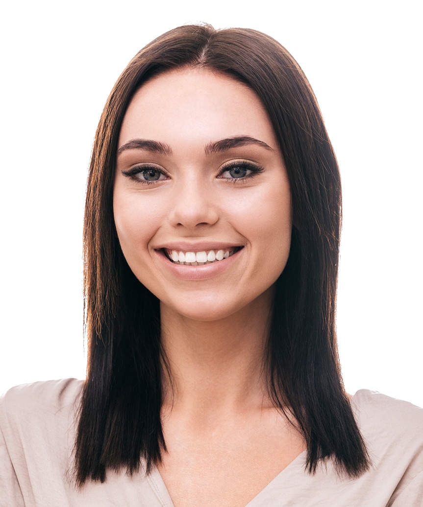 Sleek Medium-Length Hairstyle With Blunt Cut Ends