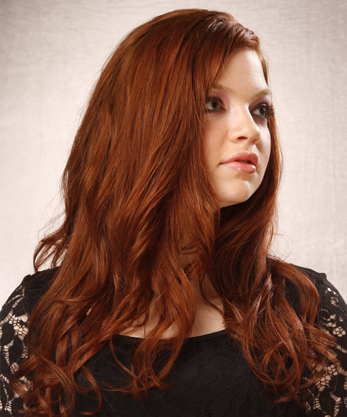 Long Wavy Copper Red Hairstyle - TheHairStyler.com Long Wavy Copper Red Hairstyle - TheHairStyler.com