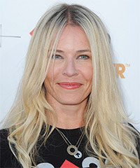 Chelsea Handler Long Straight Light Blonde Hairstyle