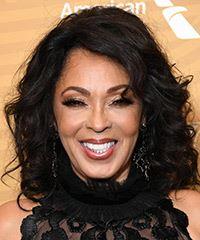 Debra Martin Chase Medium Wavy Black Hairstyle