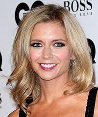 Rachel Riley Long Straight Light Copper Blonde Hairstyle with Side ...